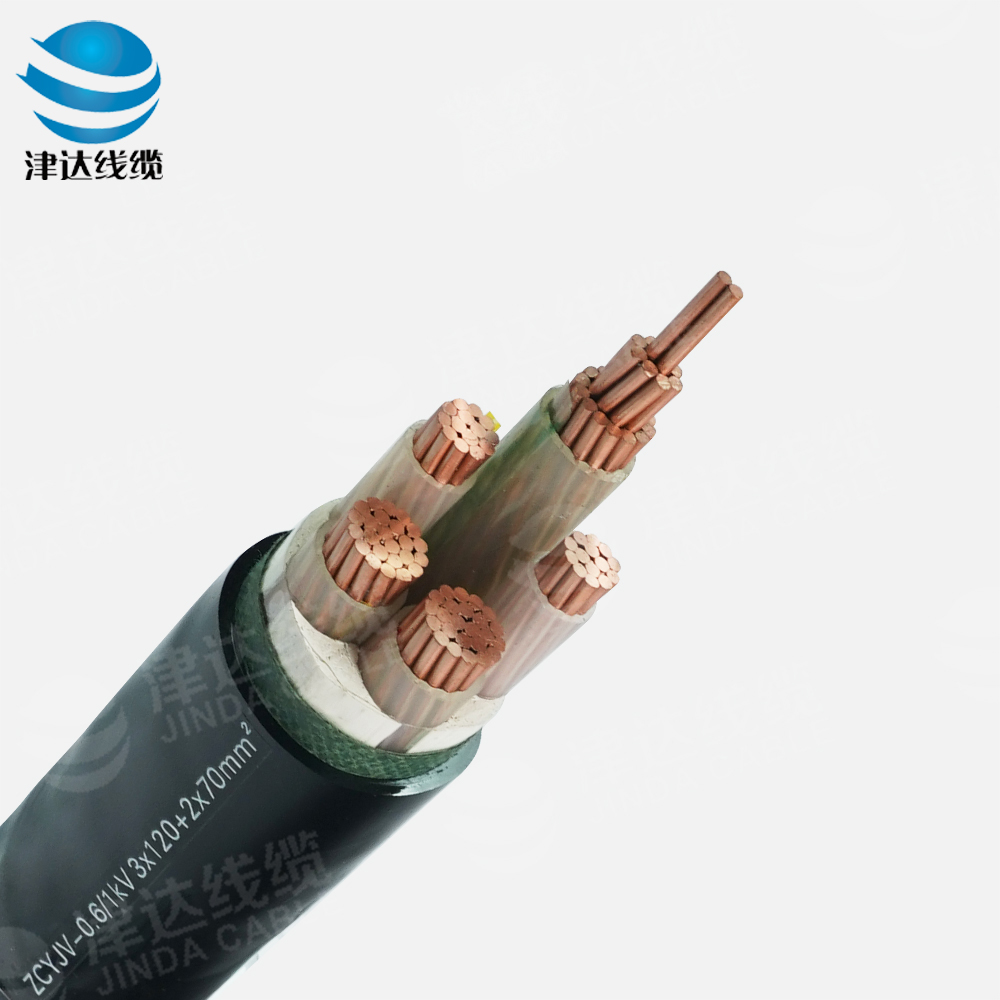 ZC-YJV 4*25+1*16铜芯交联聚乙烯绝缘聚氯乙烯护套阻燃C类电力电缆-低压电缆-天津正标津达线缆集团有限公司